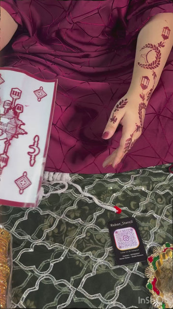 REBANSTENCIL Mehndi Stencils | Easy Apply | Bridal, Eid & Festive Desi ...